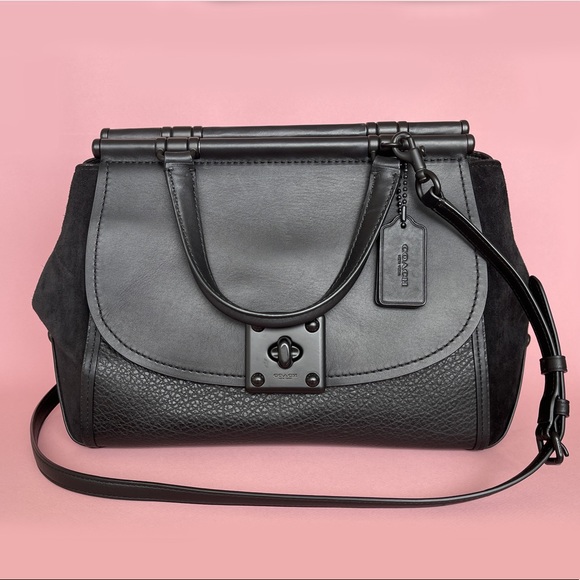Coach | Bags | Coach Carryall Drifter Black Leather Suede Bag | Poshmark